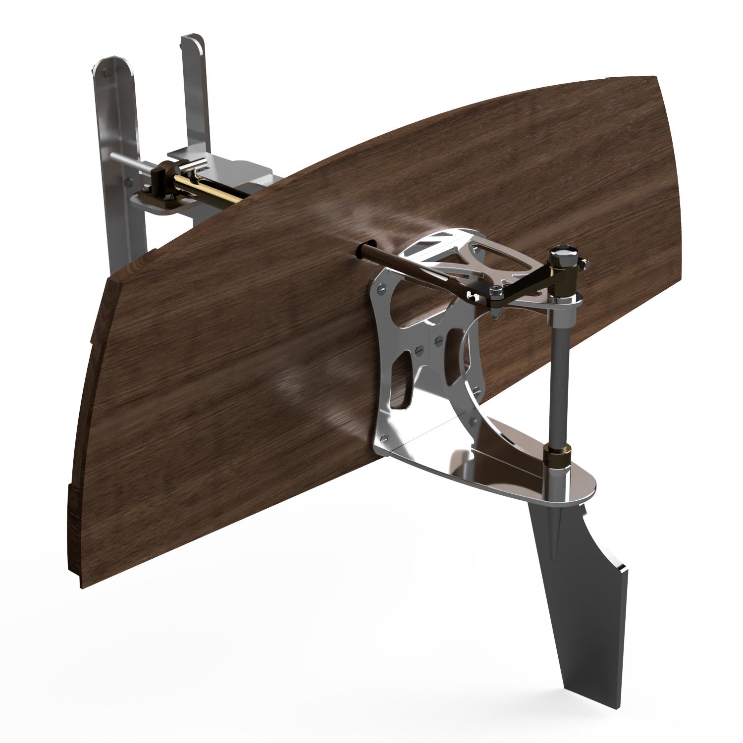 Classic boat transom mounted tiller steer hydraulic rudder classic boat ...